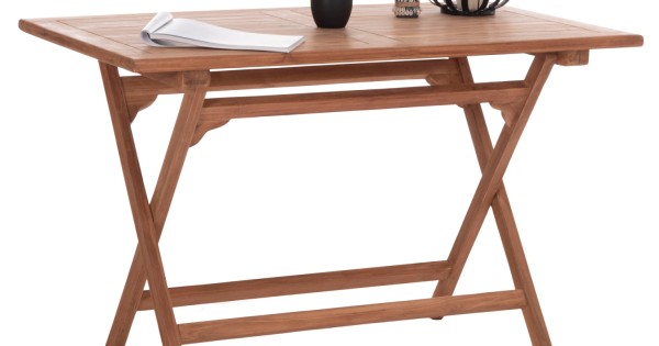 ΤΡΑΠΕΖΙ ΠΤΥΣΣΟΜΕΝΟ ΟΡΘΟΓΩΝΙΟ ERIS HM18117 ΞΥΛΟ TEAK--ΦΥΣΙΚΟ 120x70x76Υεκ.